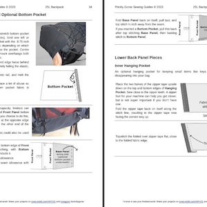 25 Litre Ultralight Backpack PDF Sewing Guide Pattern Instructions ...