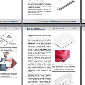 Roller Skate / Ski Boot Bag PDF Sewing Guide Pattern Instructions. MYOG ...