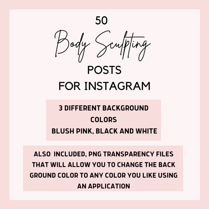 50 Body Sculpting Posts for Instagram & Social Media | Etsy