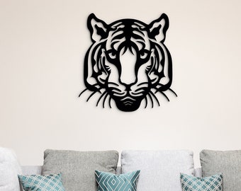 Head Tiger Wall Art - Etsy
