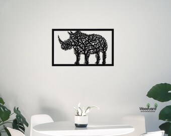 Rhino Wall Hanging - Etsy