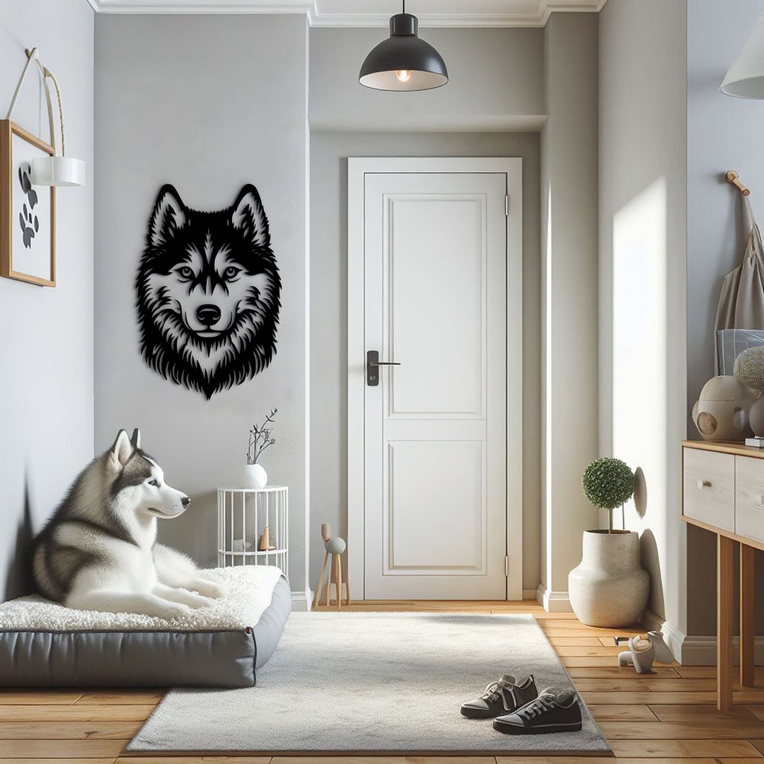 Custom Siberian Husky Woden Wall Sign for Home or Office, Husky Owner ...