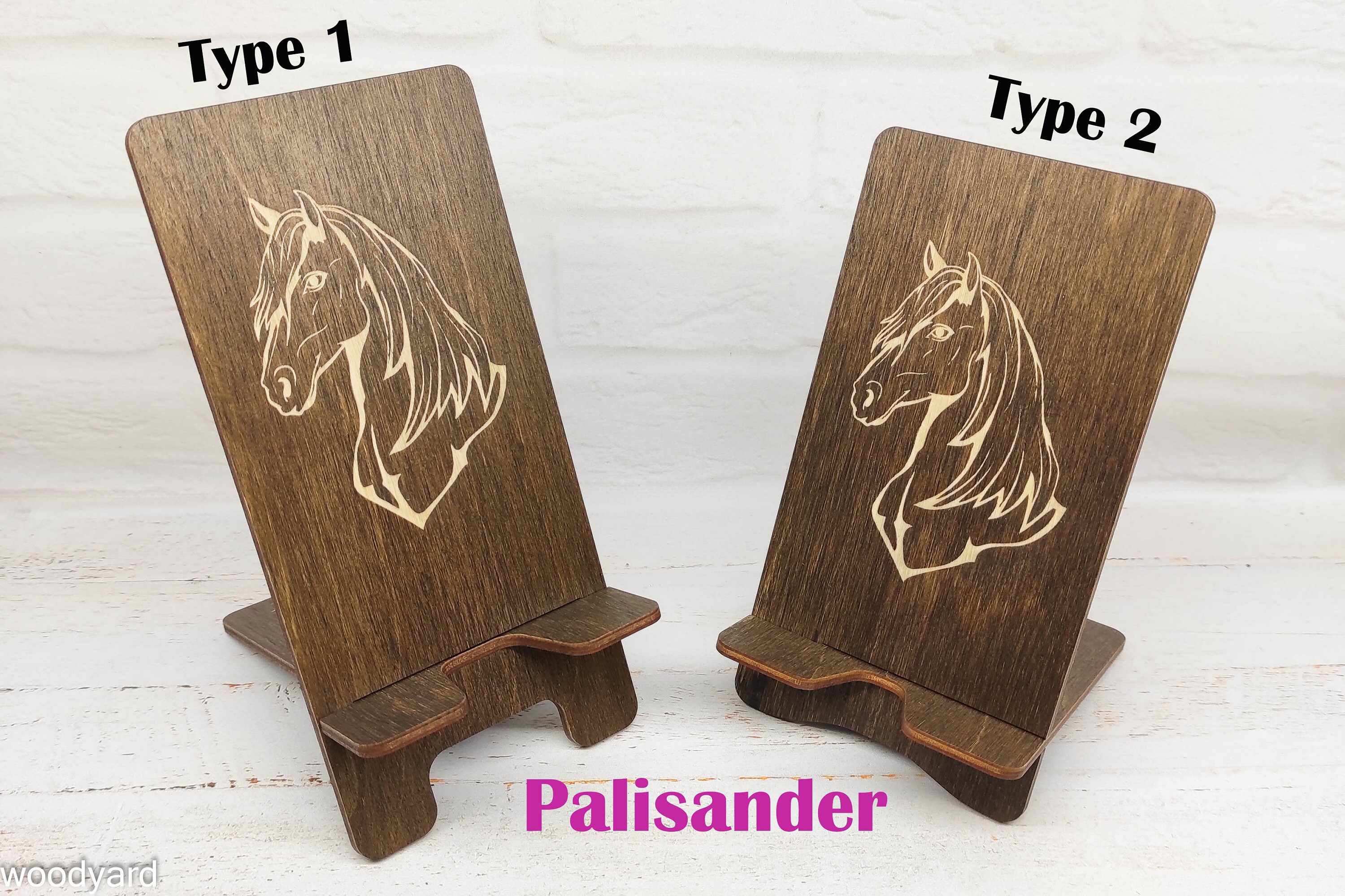 Desk Phone Stand for Office and Home. Beautiful Engraved | Etsy