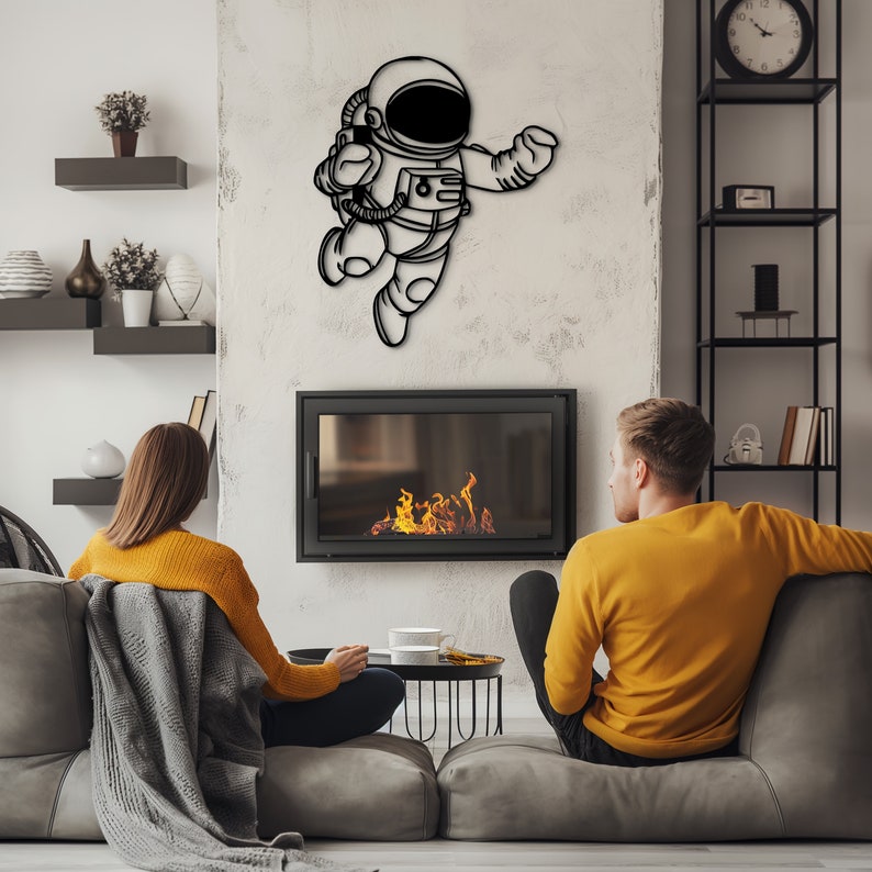 Astronaut Wall Decor Wooden Space Wall Art. Space Kids Room, Space ...