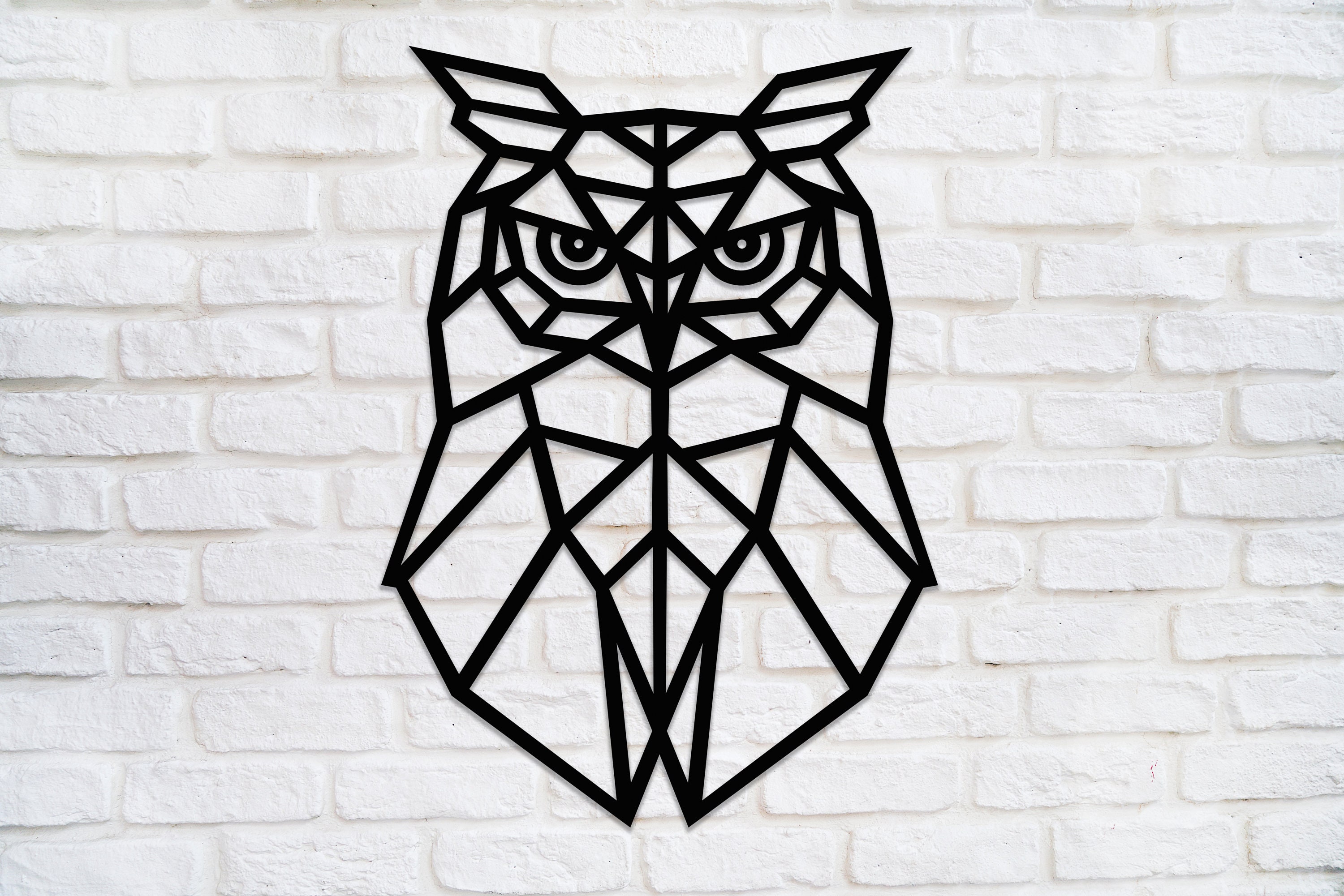 Owl Geometric Wood Wall Art Owl Wall Decor Wood Wall Decor Kid's Room ...
