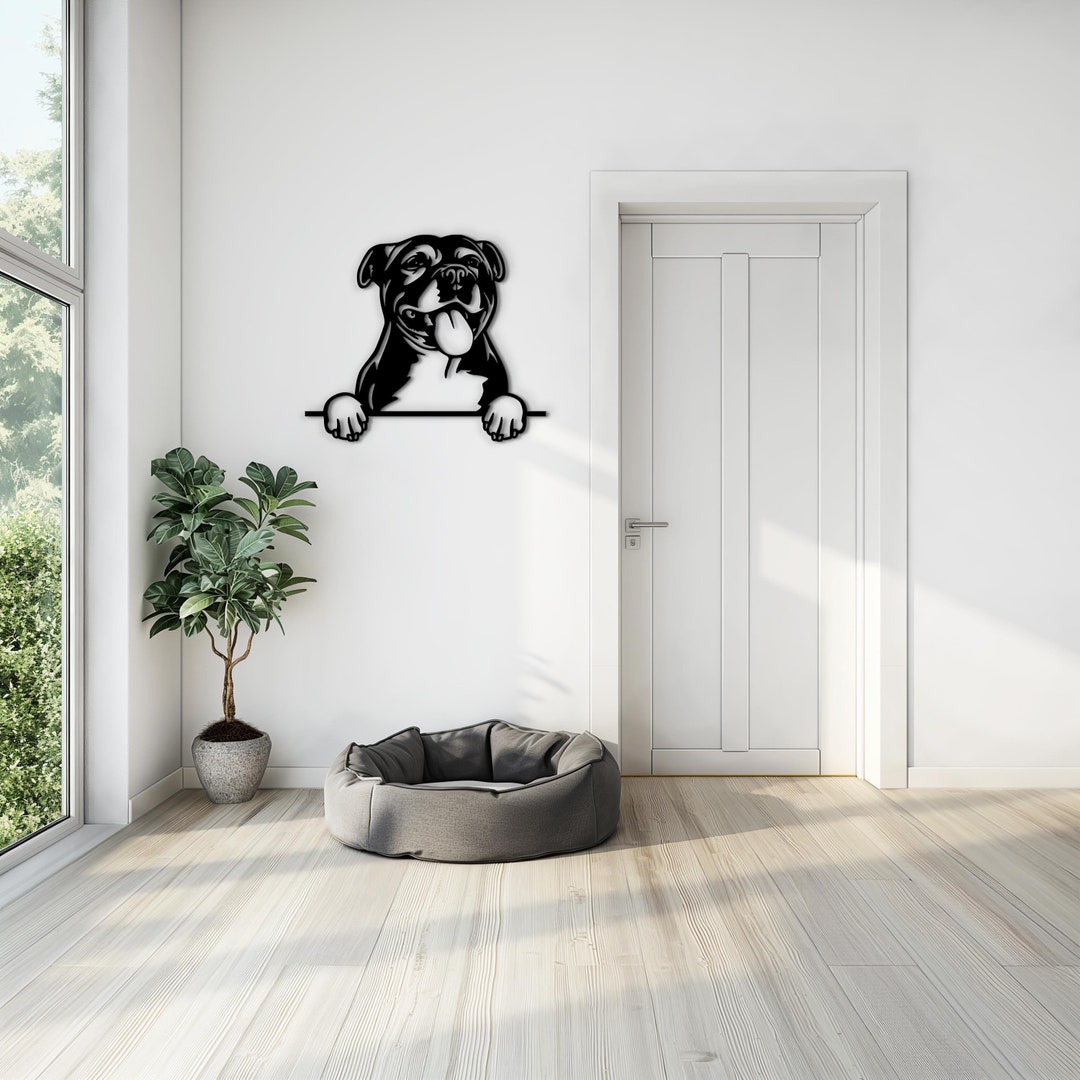 Staffy Home Decor Wood Wall Art. Staffordshire Bull Terrier Wall Sign ...