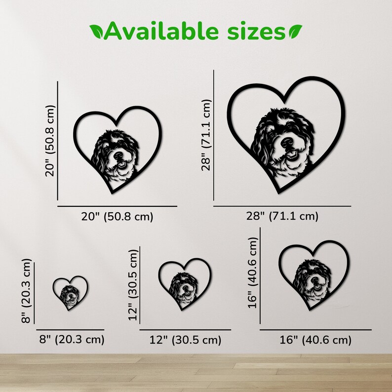 Custom Bernedoodle Art Wood Wall Sign. Pet Portrait Decor Wooden Wall ...