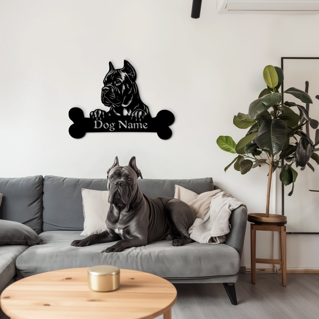 Cane Corso Wall Art Wood Dog Sign. Custom Cane Corso Wall Decor Pet ...