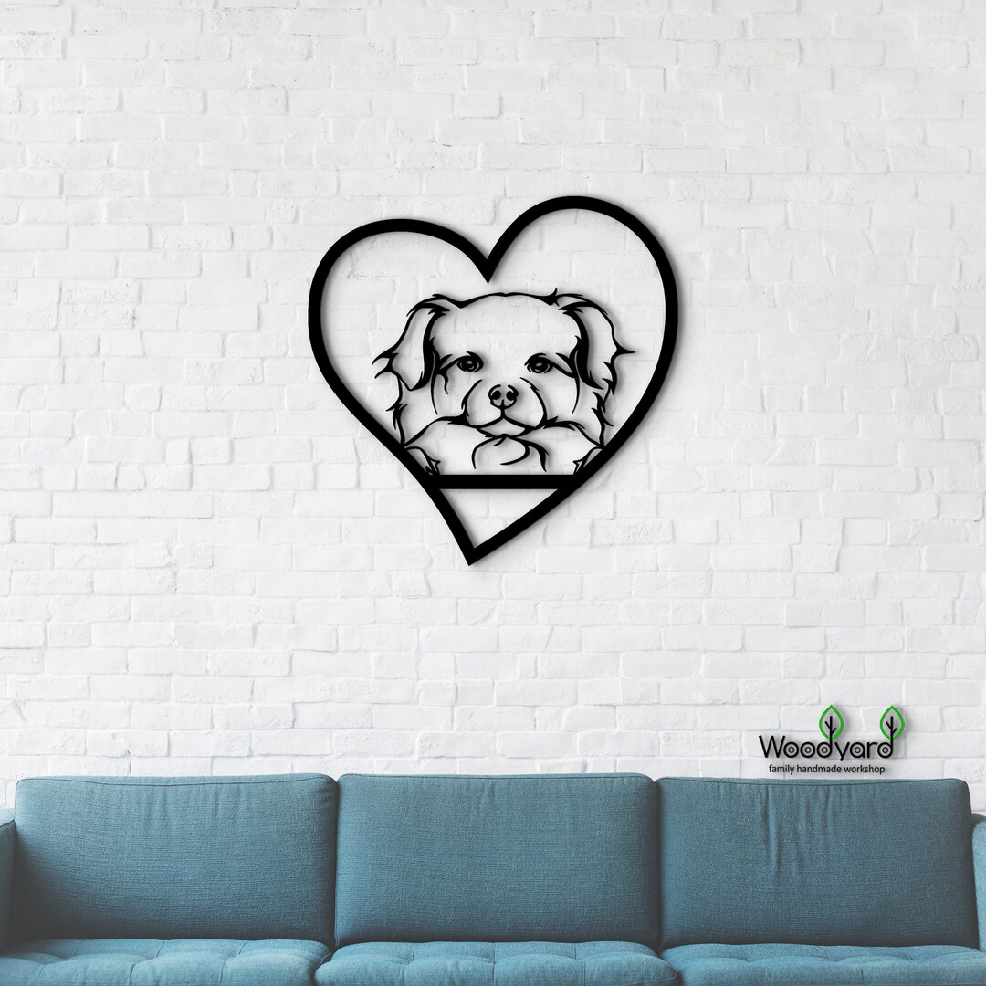 Wooden Heart Sign for Pekingese Dog Owners Pekingese Dog Wood - Etsy