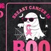 Breast Cancer Awareness Sheet, Pink Ribbon Boo Sheet, Spooky Breast ...