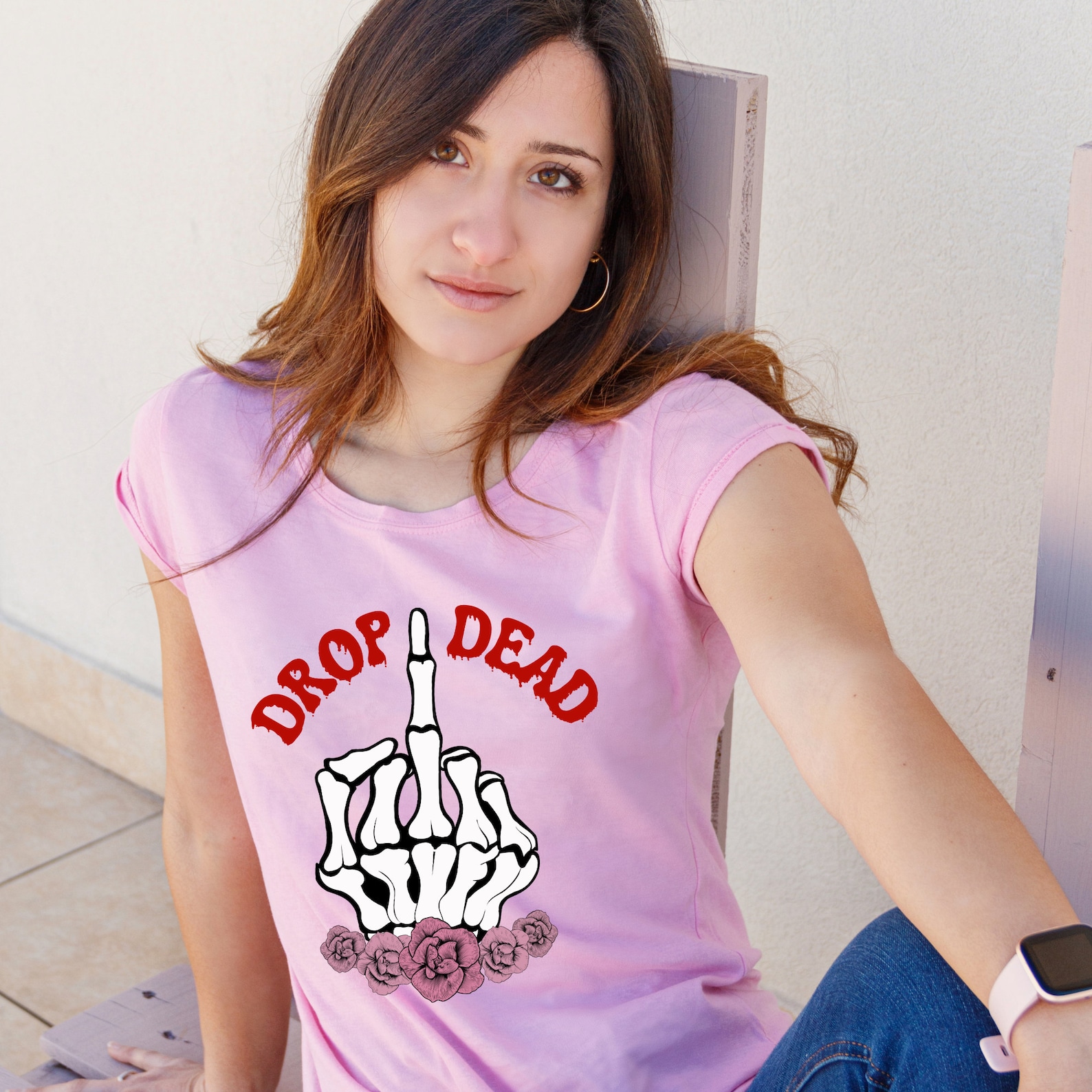 Drop Dead Bones Middle Finger Horror PNG Cut File Instant Download - Etsy