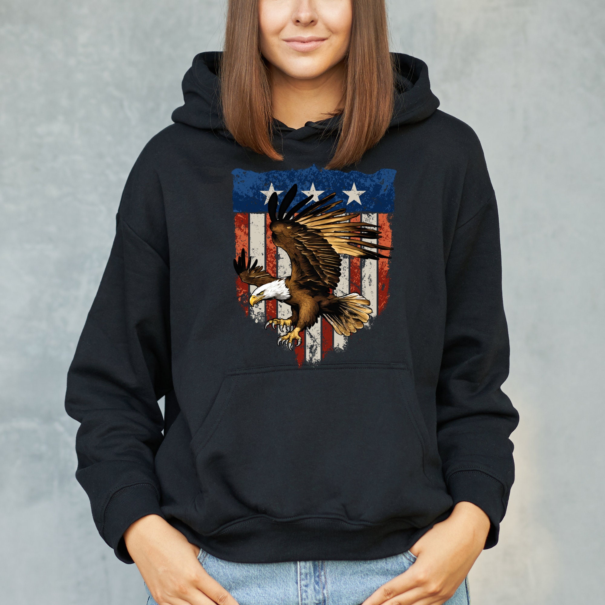 USA Patriotic Eagle Flag PNG, Patriotic Soaring Bald Eagle Png ...