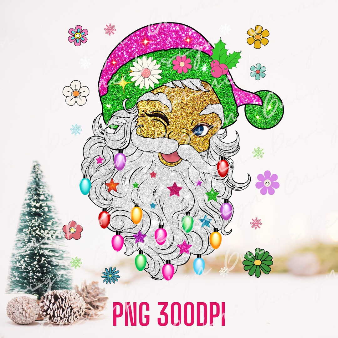 Glitter Santa Claus PNG ,laughable Father Christmas,amusing Santa Claus ...