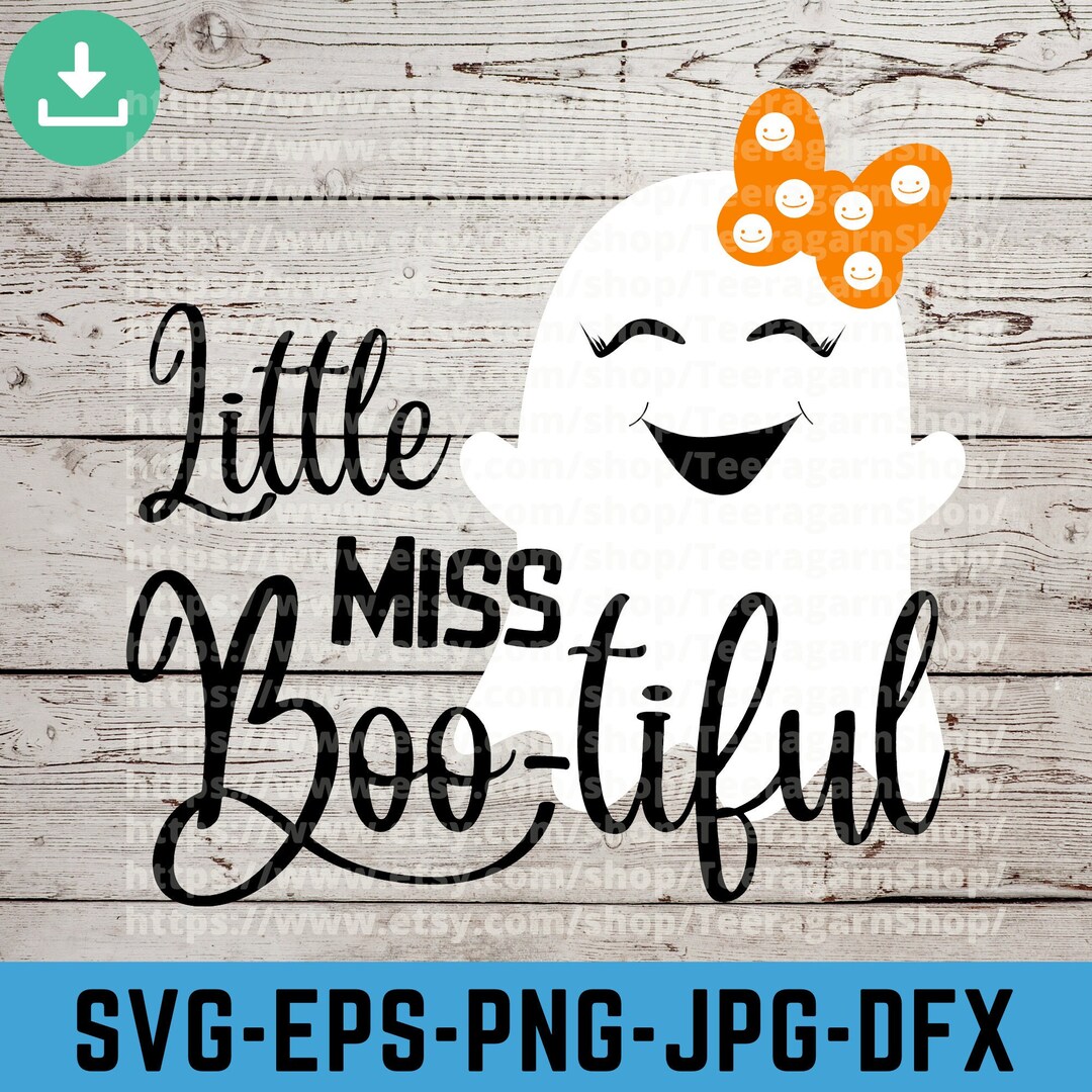 Little Miss Bootiful Svg,girl Halloween Svg,kids Halloween SVG, Png,jpg ...