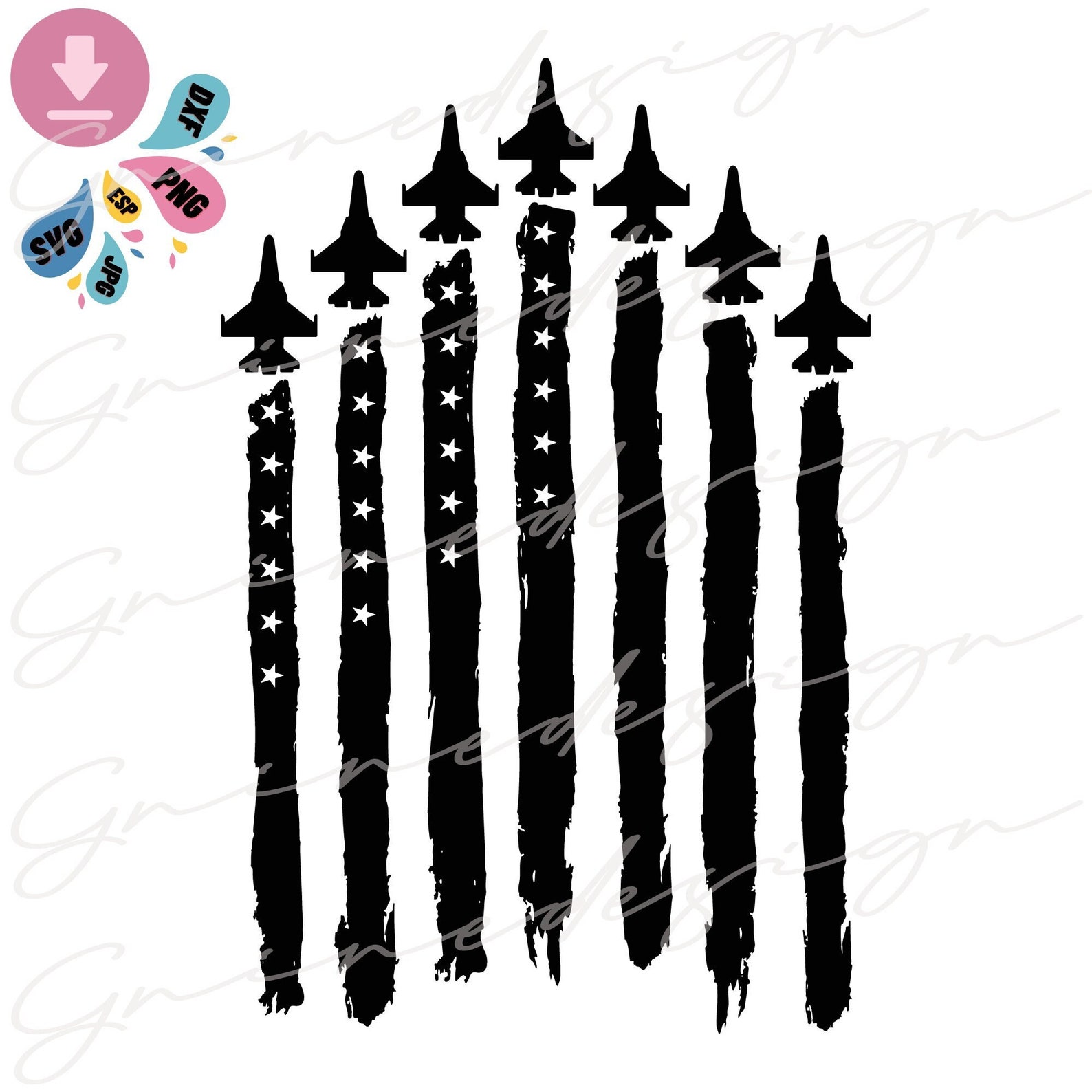 Air Force Fighter Jet Flag Svg, Air Force SVG,F22 Raptor Svg, F16 Svg ...