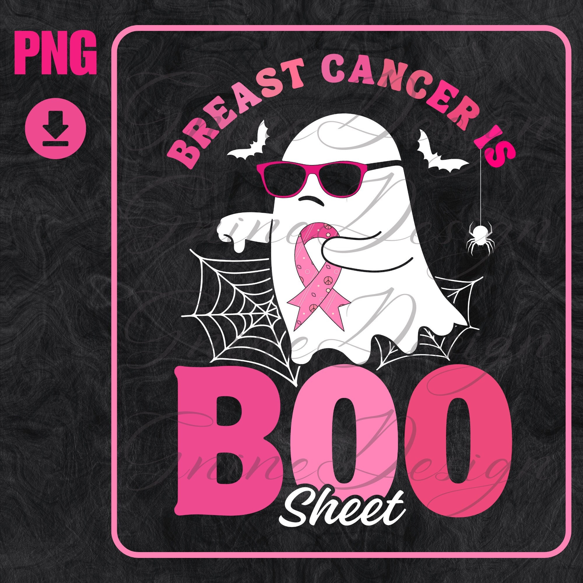 Breast Cancer Awareness Sheet, Pink Ribbon Boo Sheet, Spooky Breast ...