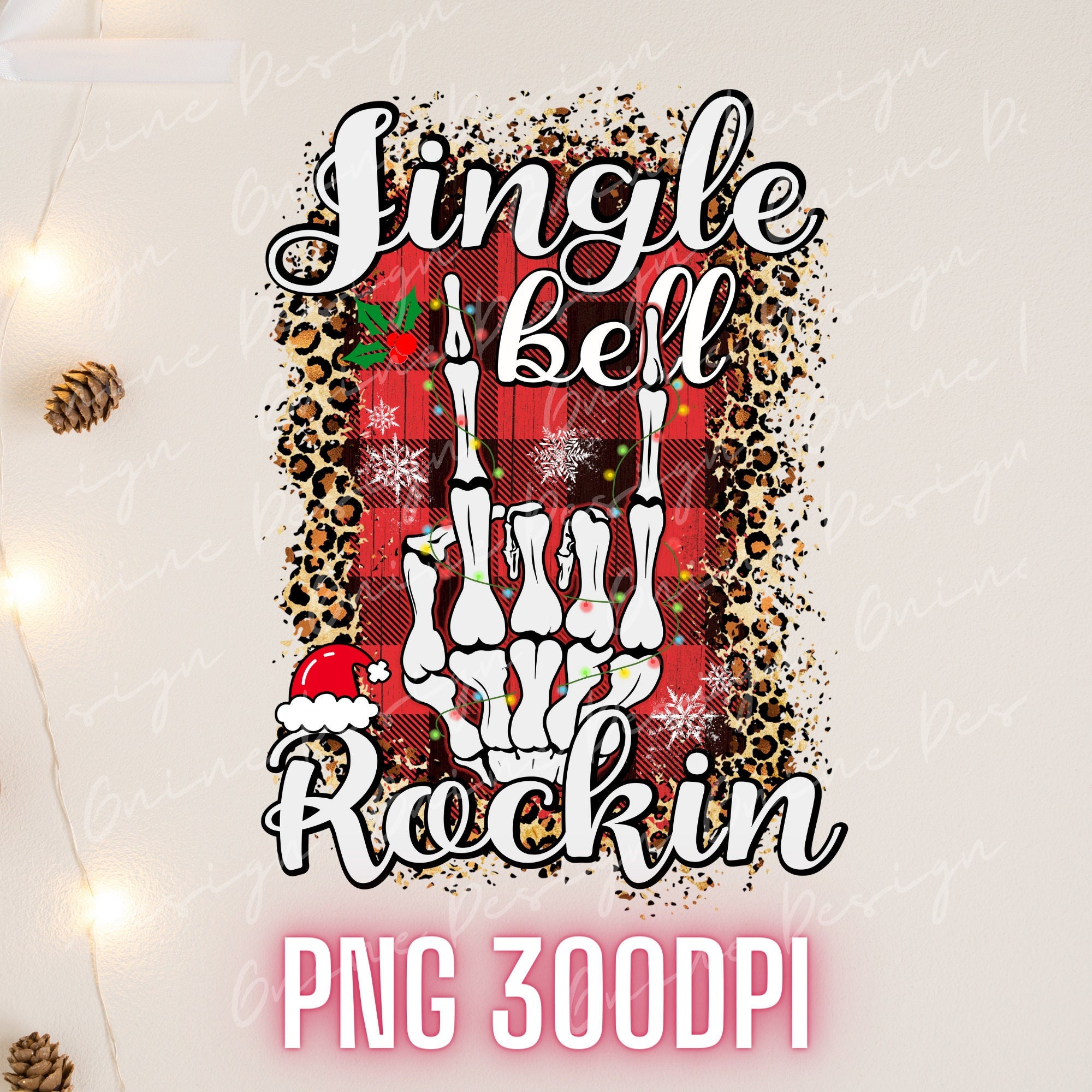 Jingle Bell Rockin’ Png Download-skeleton Hand Rock Sign Png ...