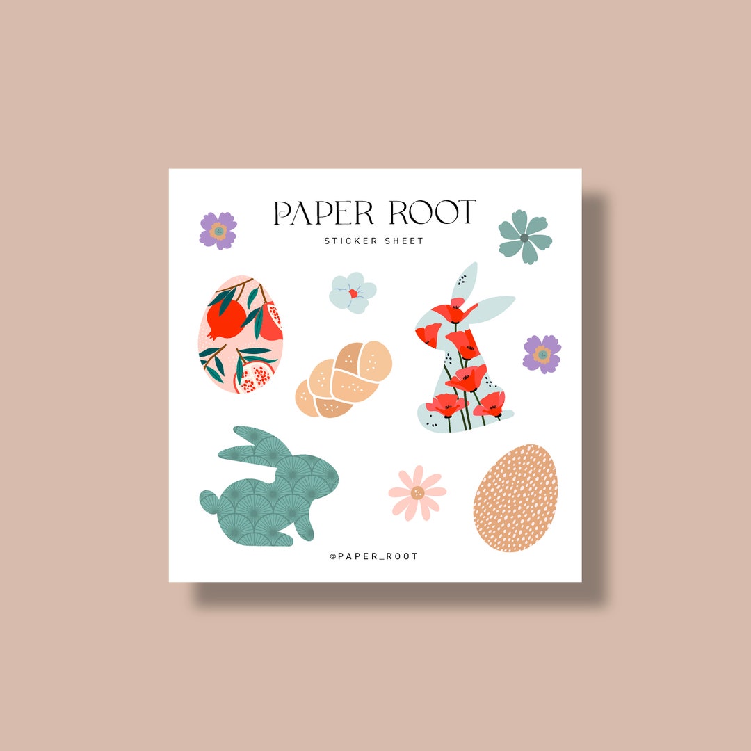 Easter Sticker Pack - Vinyl Die-cut Stickers, Sticker Sheets, Scrapbook ...