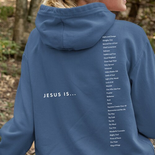 Jesus is names of God Cool Christian Graphic Hoodies Names - Etsy