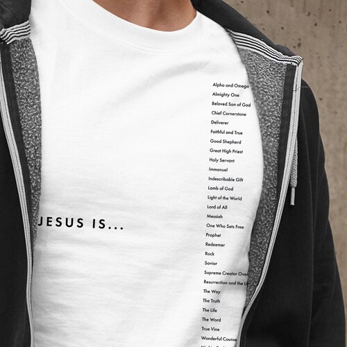 Jesus is names of God Cool Christian Graphic Shirts Names - Etsy
