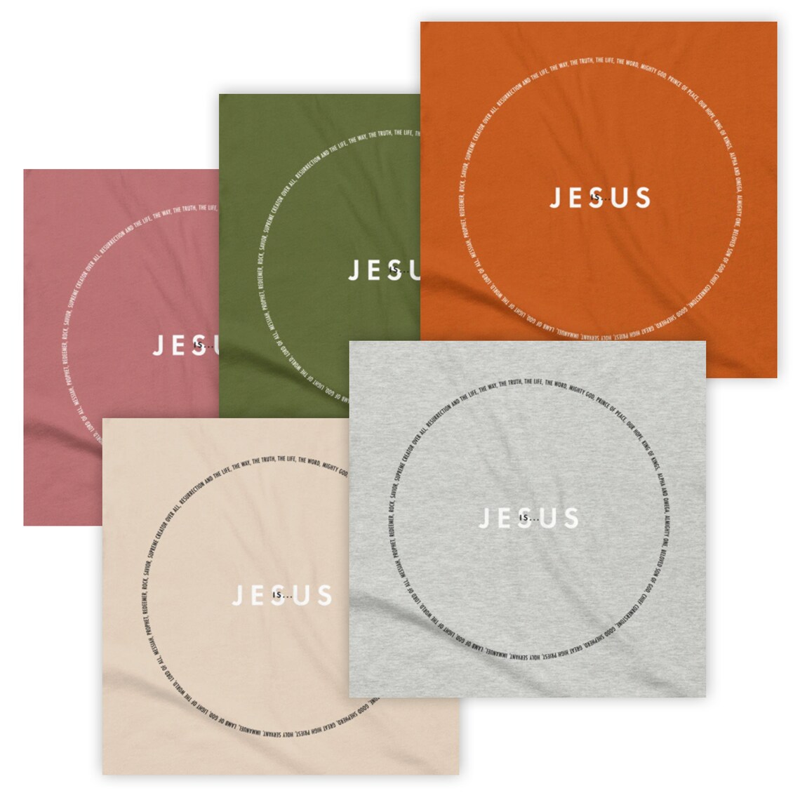 Jesus is (names of God) Cool Typography Christian Shirts| Names of God ...