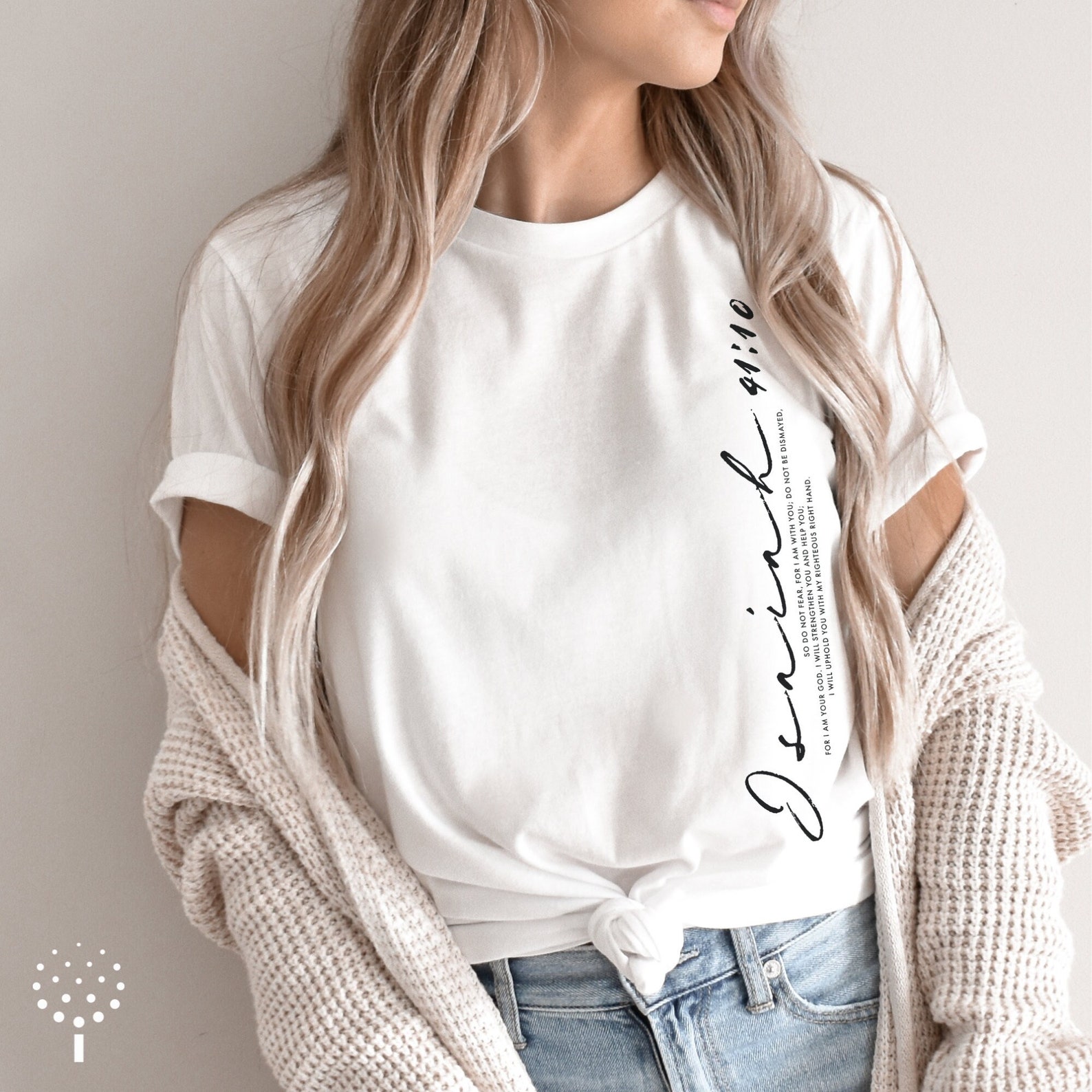 Isaiah 41:10 Bible Verse Typography Graphic Christian Shirts, Christian ...