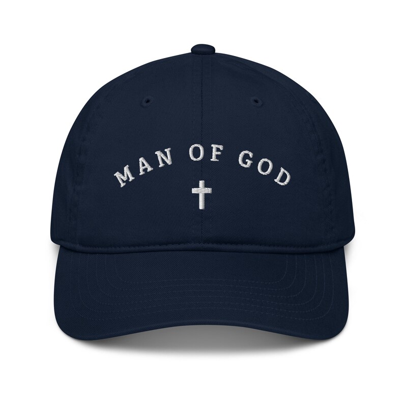 Man of God Christian Classic Dad Hat Organic Cotton Christian Men ...