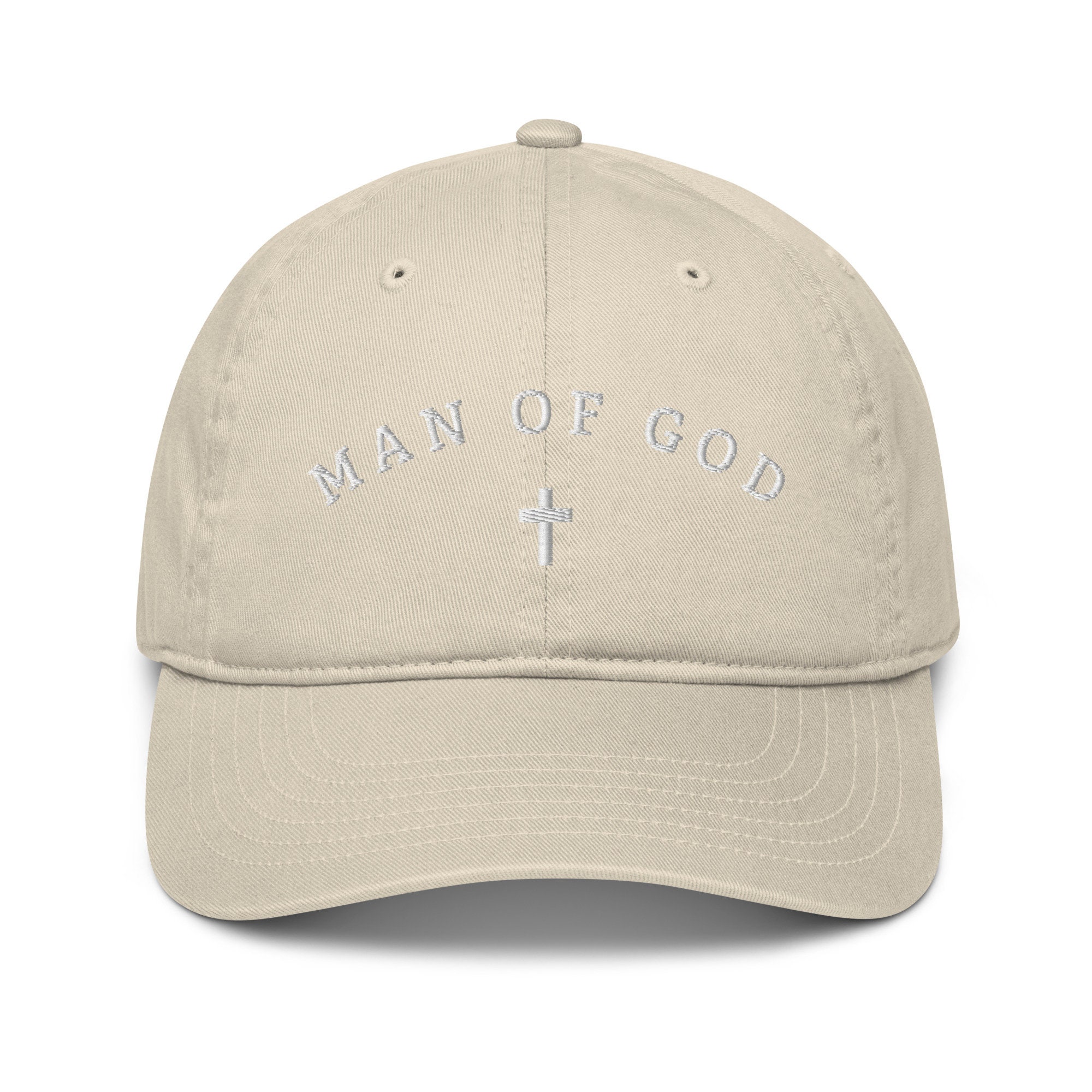 Man of God Christian Classic Dad Hat Organic Cotton Christian Men ...