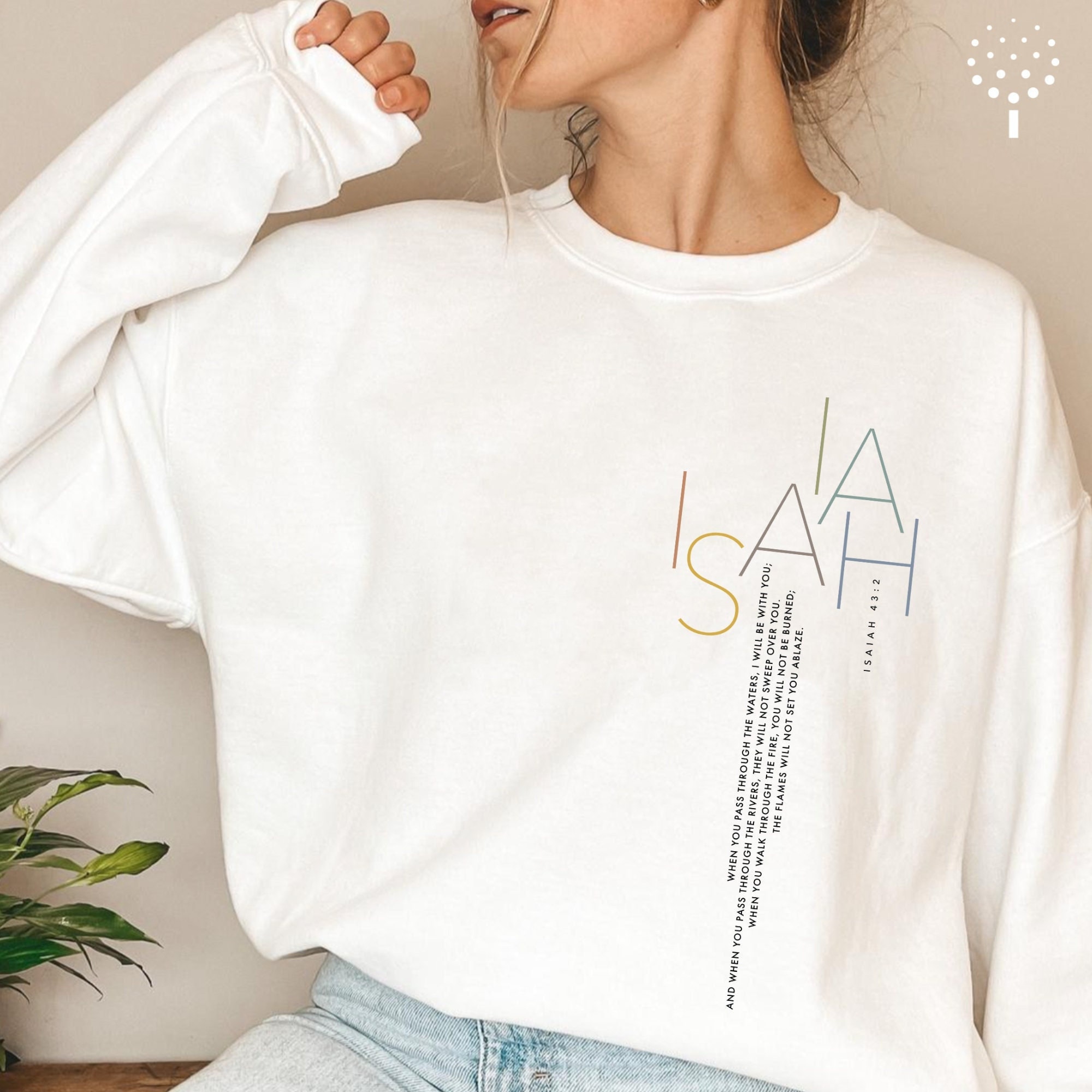 Isaiah 43:2 Bible Verse Christian Sweatshirts, Christian Apparel ...
