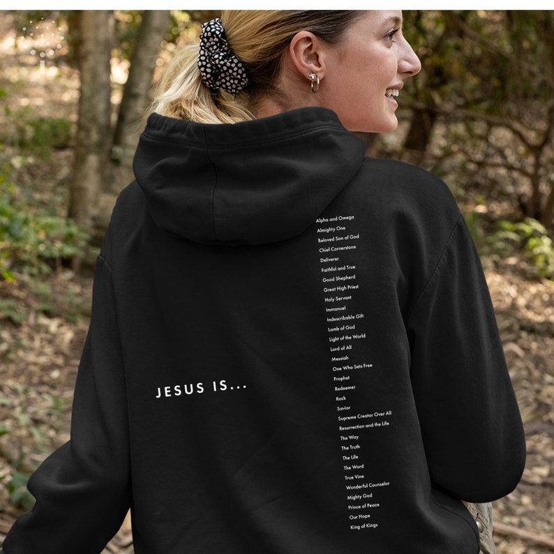 Jesus is names of God Cool Christian Graphic Hoodies Names | Etsy