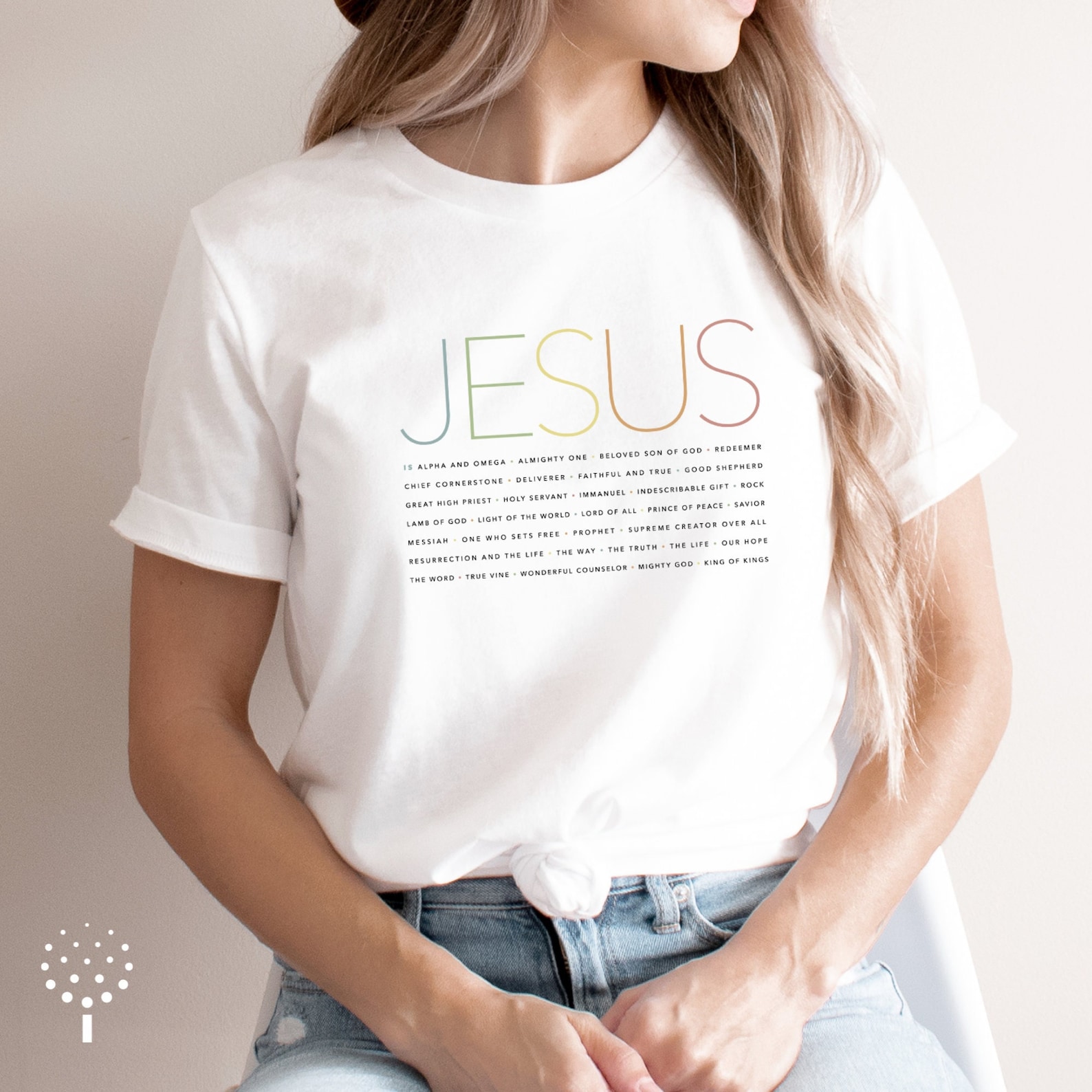 Jesus Isnames of God Typography Graphic Christian Shirts Names of God ...