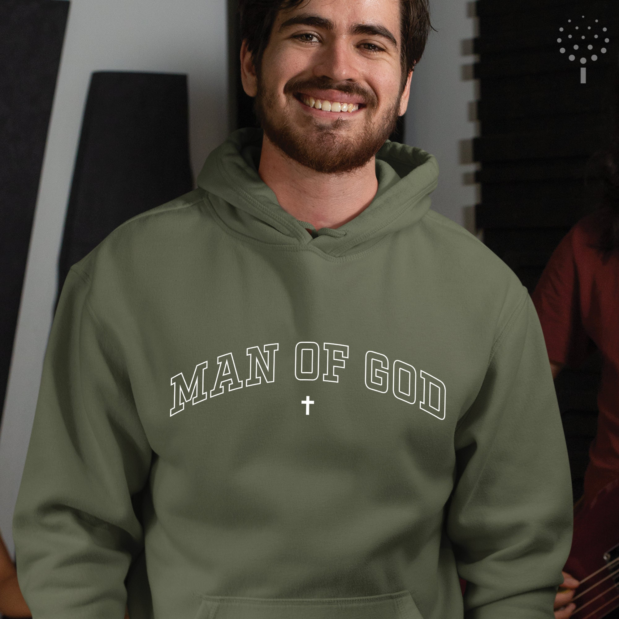 Man of God Christian Hoodie| Christian Men Graphic Hoodies| Cool Jesus ...
