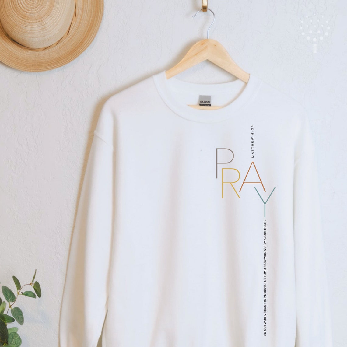 Pray Cool Christian Graphic Sweatshirt, Pray Christian Shirt, Pray ...