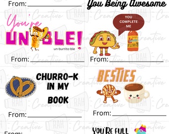 Burrito Valentine Card - Etsy