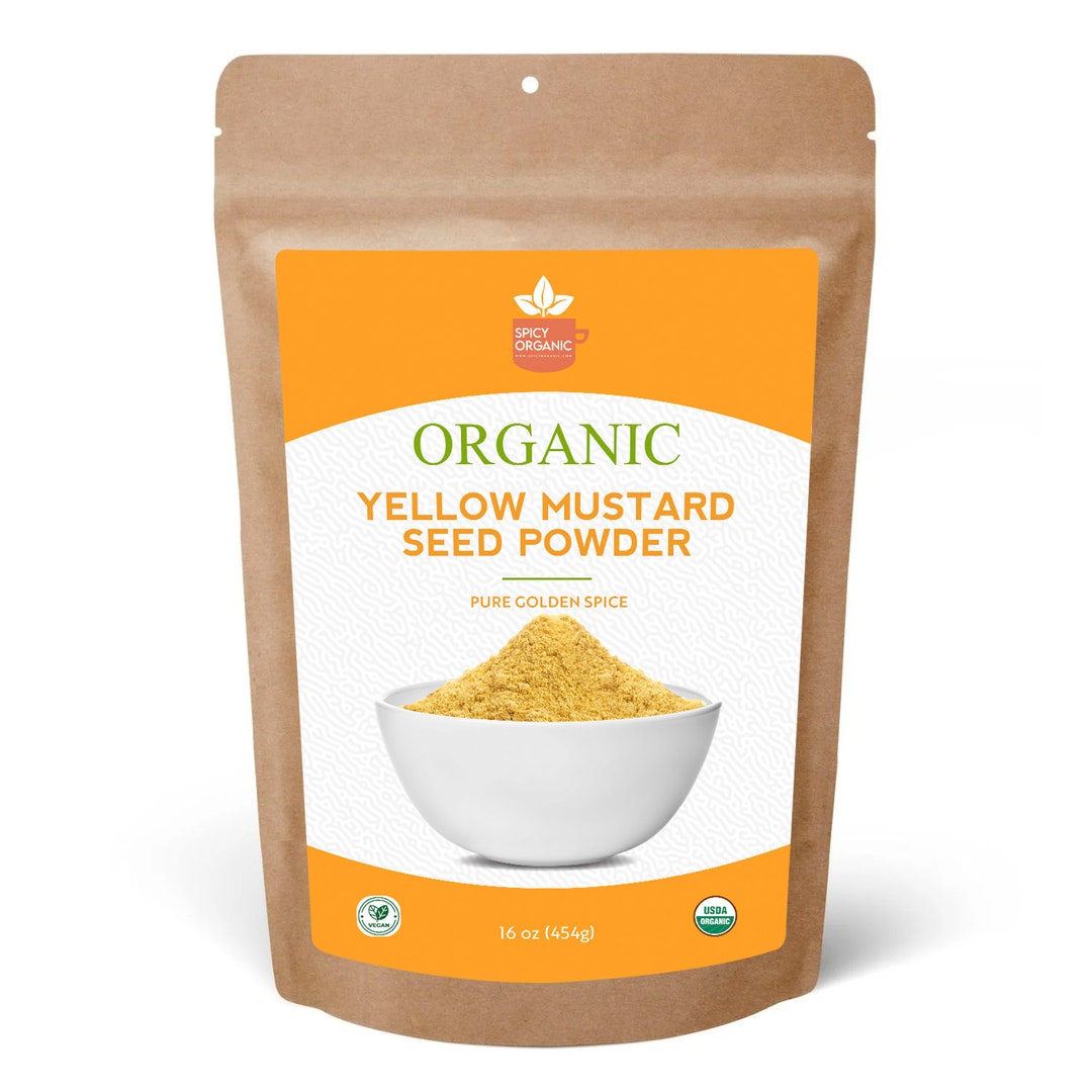 Organic Yellow Mustard Powder - Certified USDA Organic Pure Ground ...
