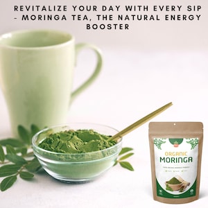 Organic Moringa Leaf Powder – 100% Pure, Fine Green Powder for ...