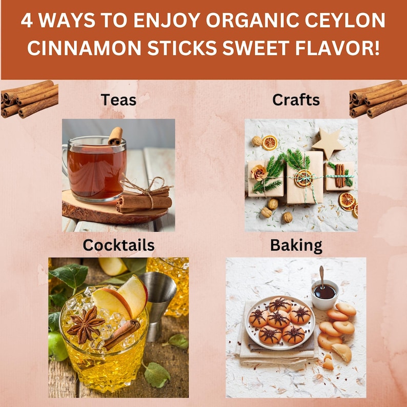Organic Ceylon Cinnamon Sticks – Sweet, Aromatic Spice for Cooking ...