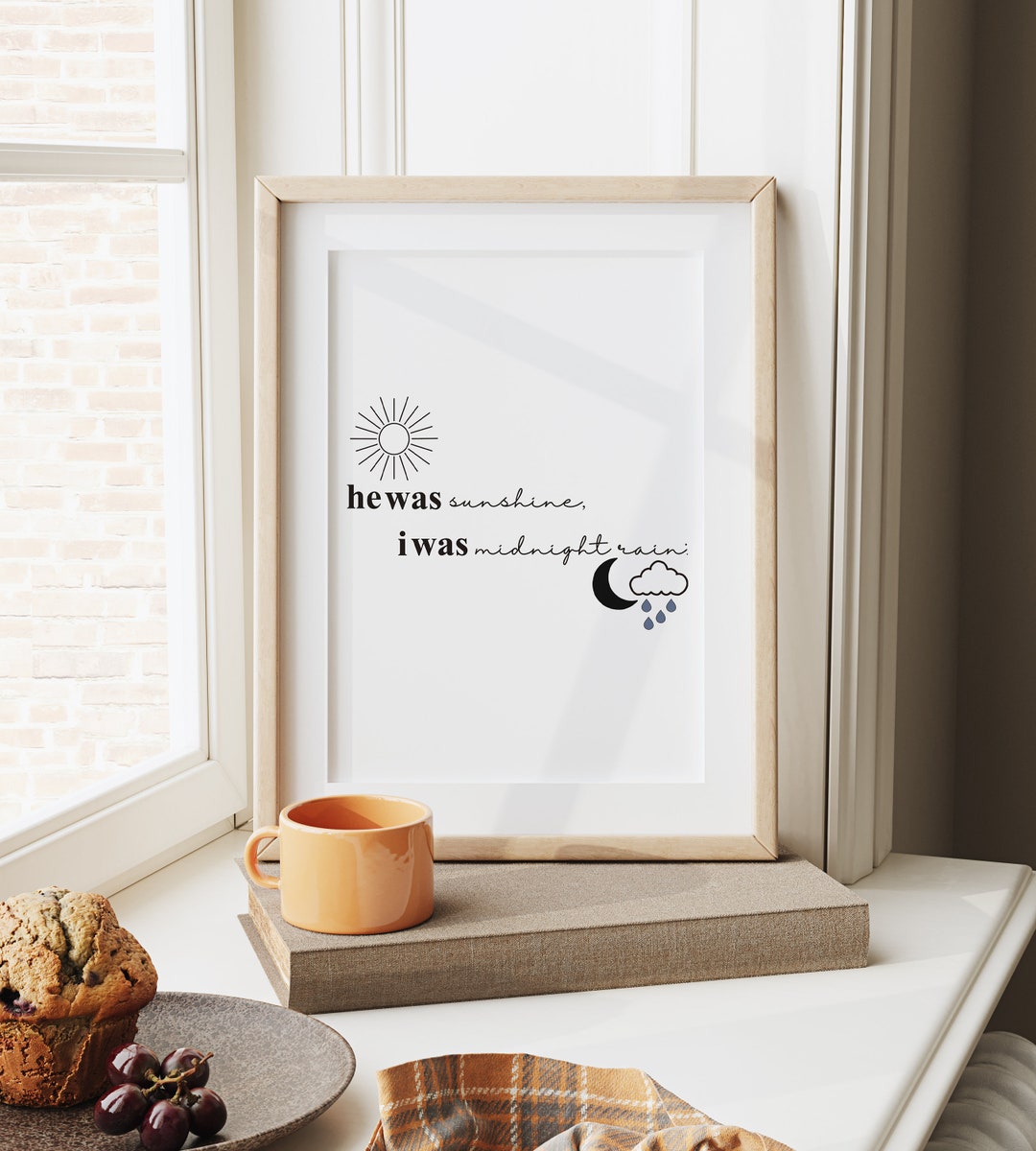 Taylor Swifts midnight Rain Print, Taylor Swift Lyrics, Taylor Swift ...