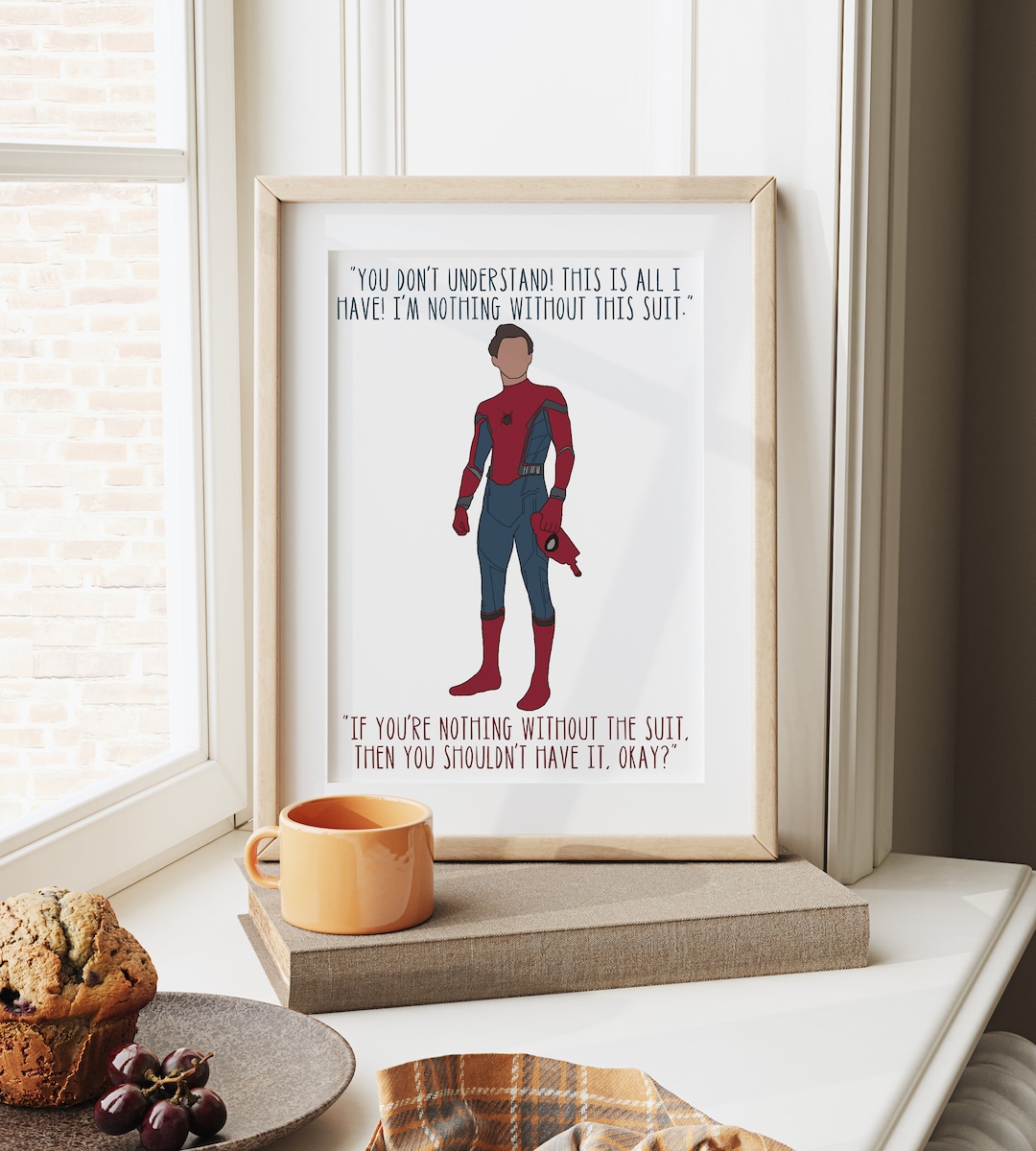 Spiderman Print, Spiderman Quote, Spiderman Homecoming, Spiderman ...