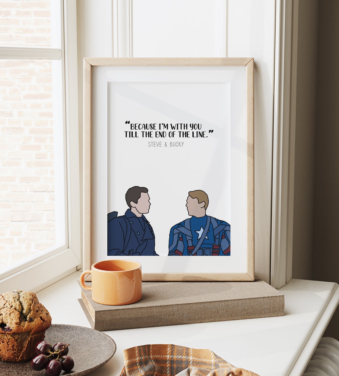 Steve Rogers Print, Bucky Barnes Print, Captain America, Captain ...