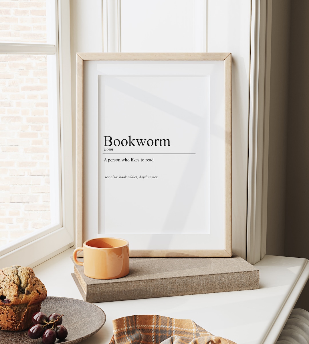 Bookworm Print, Bookworm, Book Lover, Book Lover Quotes, Minimal Print ...