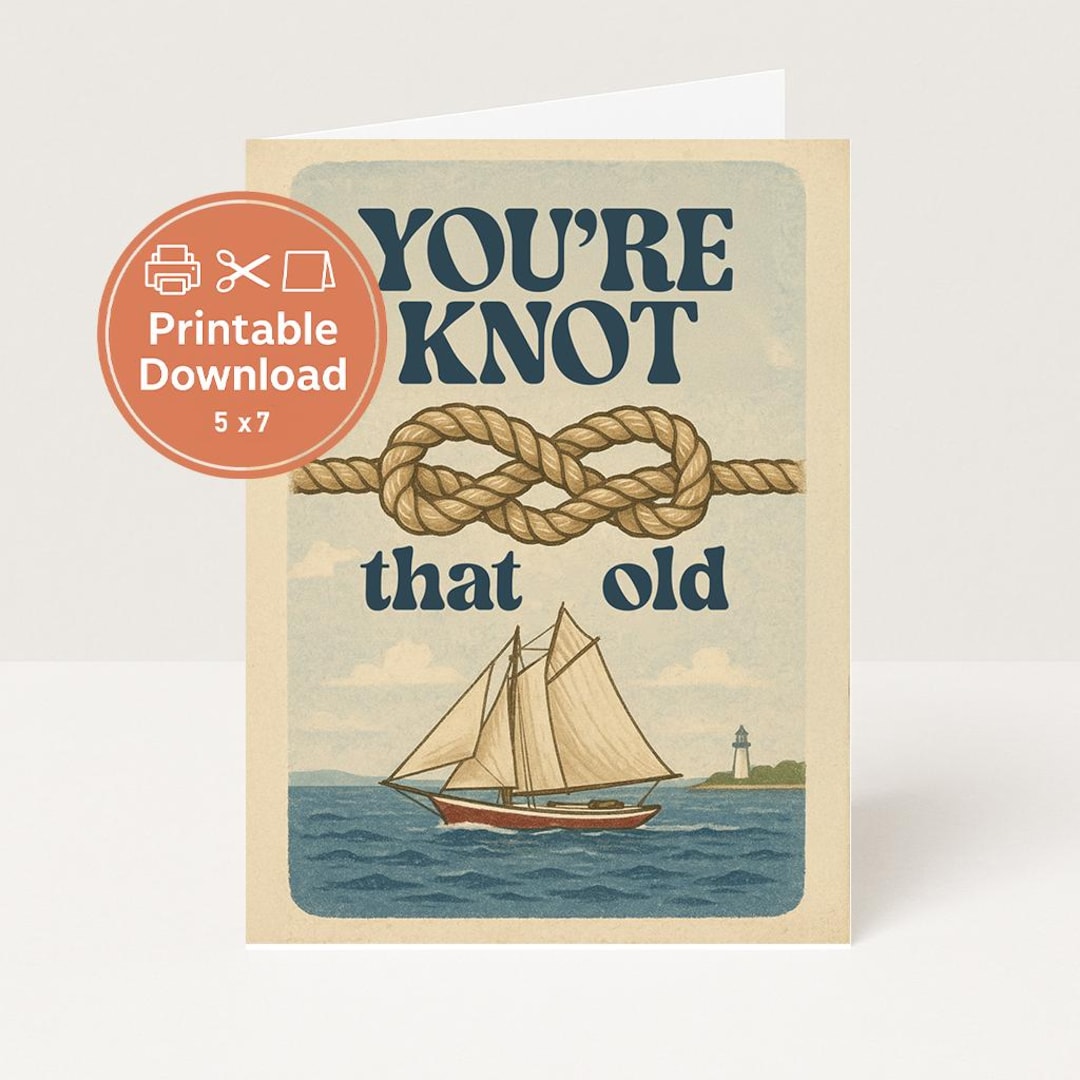 Funny Boat Dad Birthday Card: Fishing, Sailing Theme (DIY Printable ...