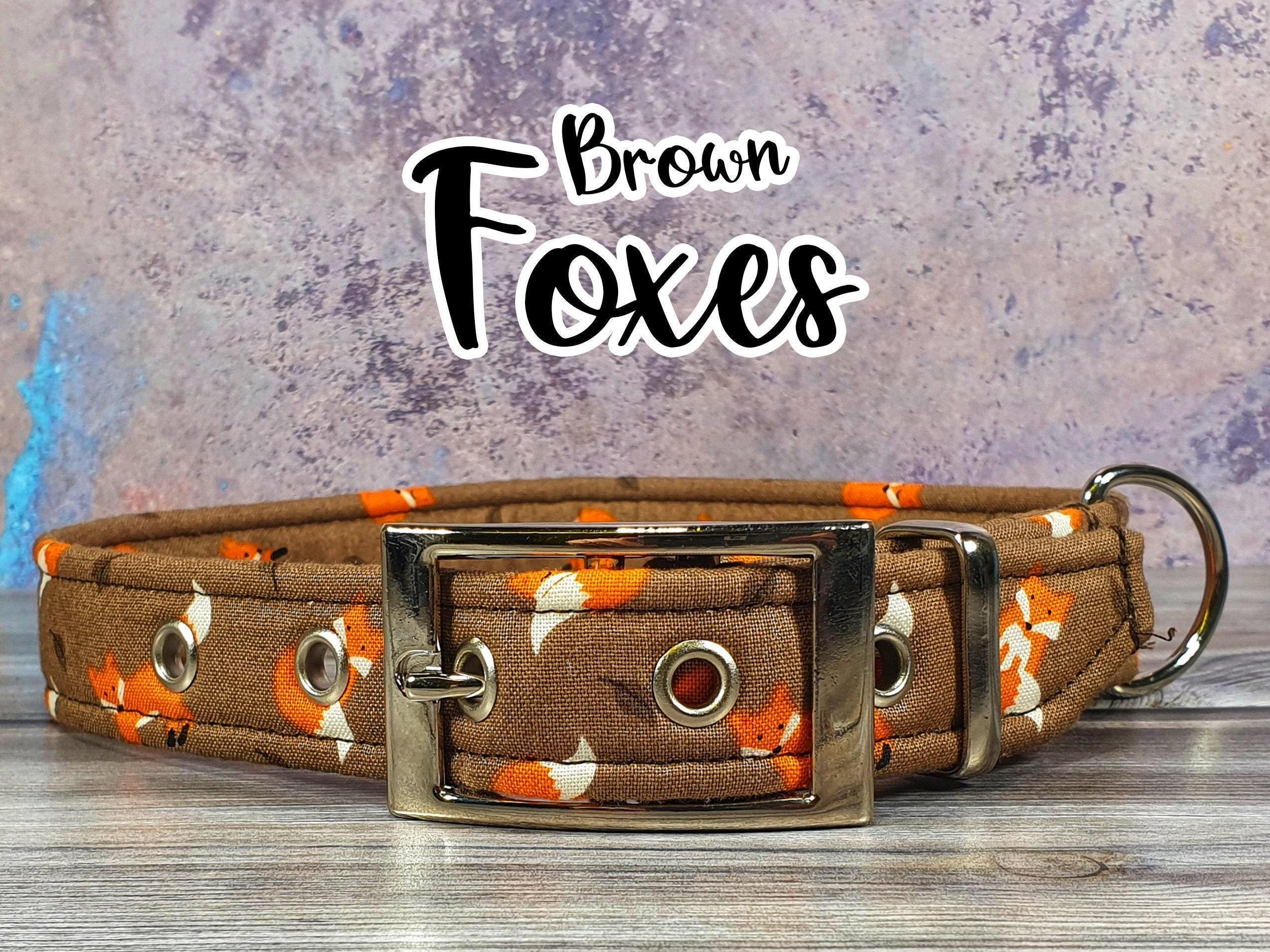 Brown Fox Dog Collar 2 | Adjustable | Metal Buckle | Plastic Side ...