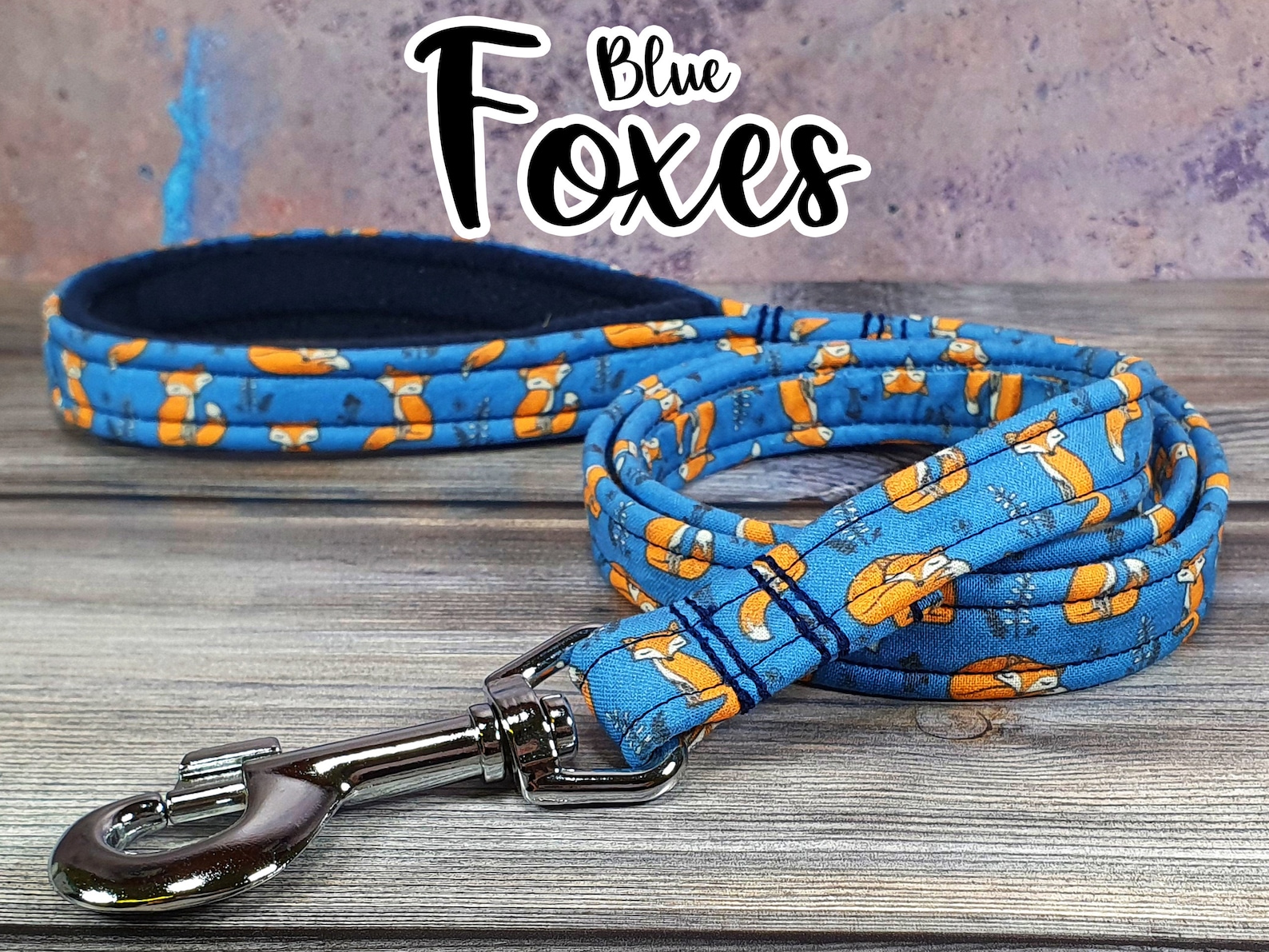 Blue Fox Dog Lead | Leash | Walking Accessory | Foxes - Etsy