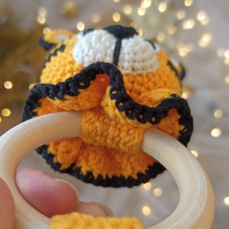 Crochet Pattern Baby Teether TIGER. Amigurumi Pattern. Handmade Rattle ...
