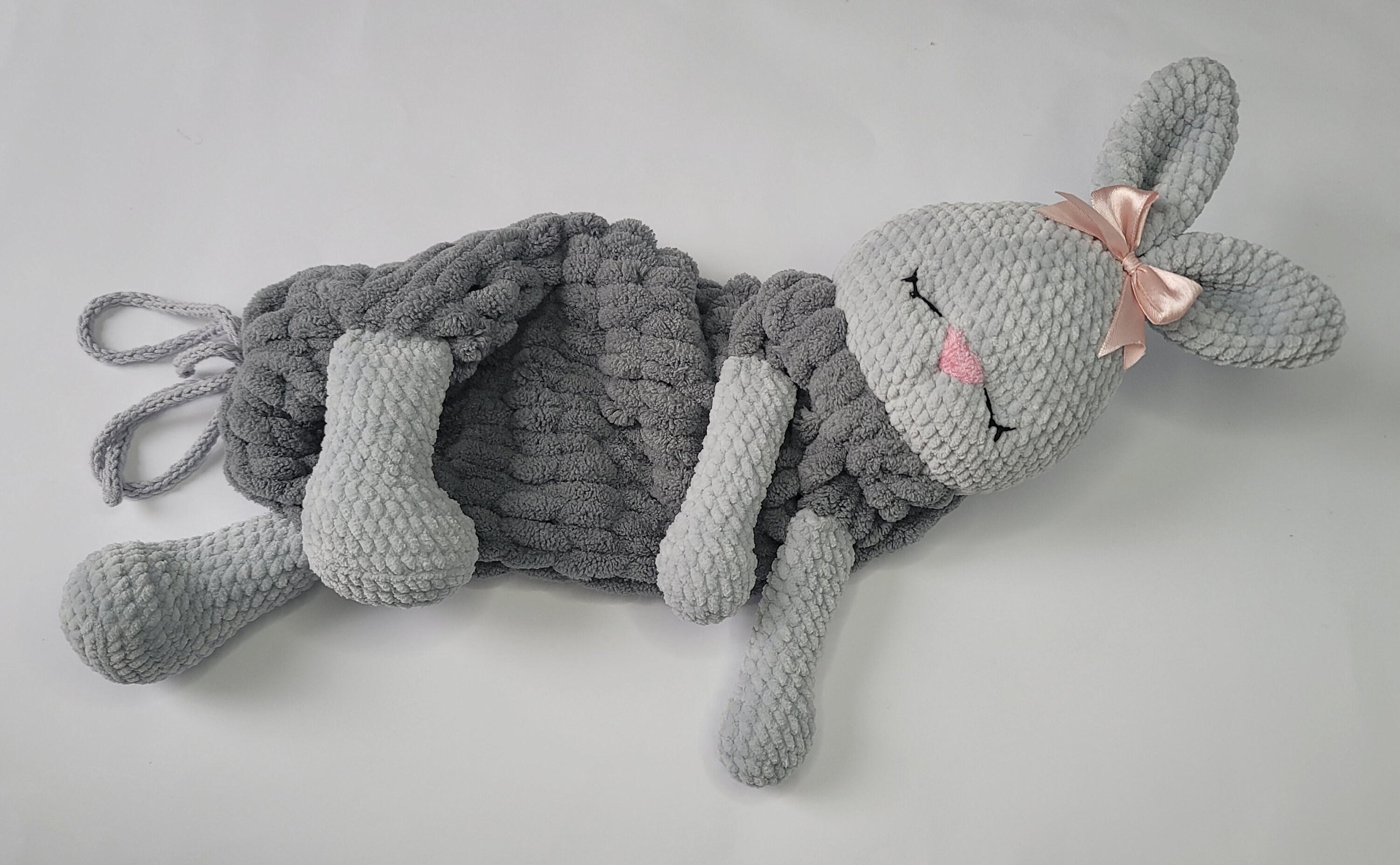 Bunny Pajamas Holder Crochet Pattern. Amigurumi Stuffed Toy. Pajamas ...