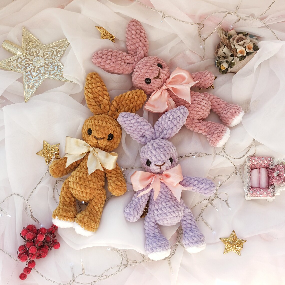 Crochet Pattern Tiny Bunny. PDF Patttern Cute Little Rabbit. - Etsy