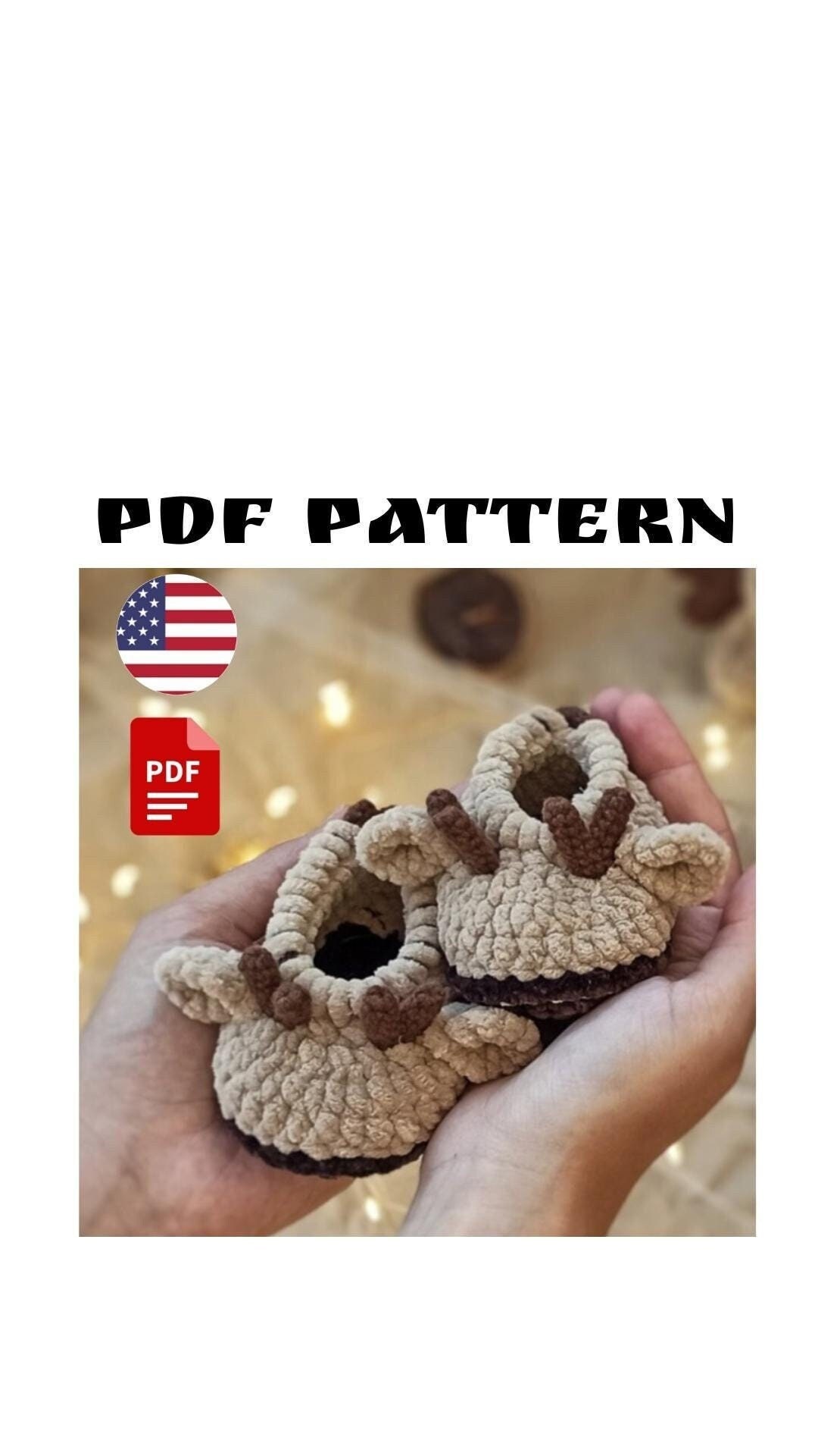 BABY BOOTIES PDF Pattern. Easy Crochet Pattern Baby Shoes. Newborn Gift ...