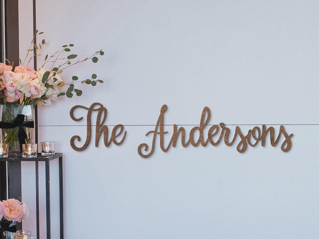 Personalized Last Name Wall Sign for Ceremony & Home • Custom Handmade ...