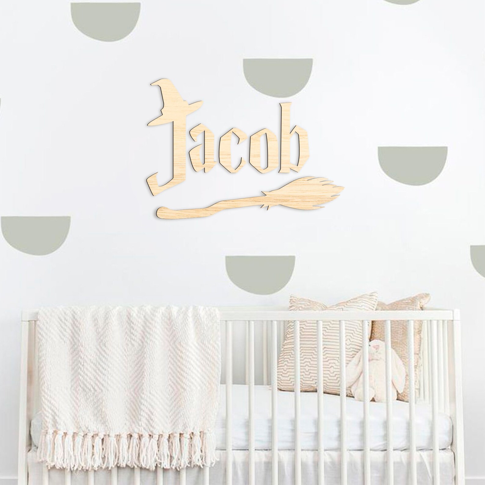 Wizard Nursery Sign Baby Name Sign Wizard Custom Wood Name - Etsy